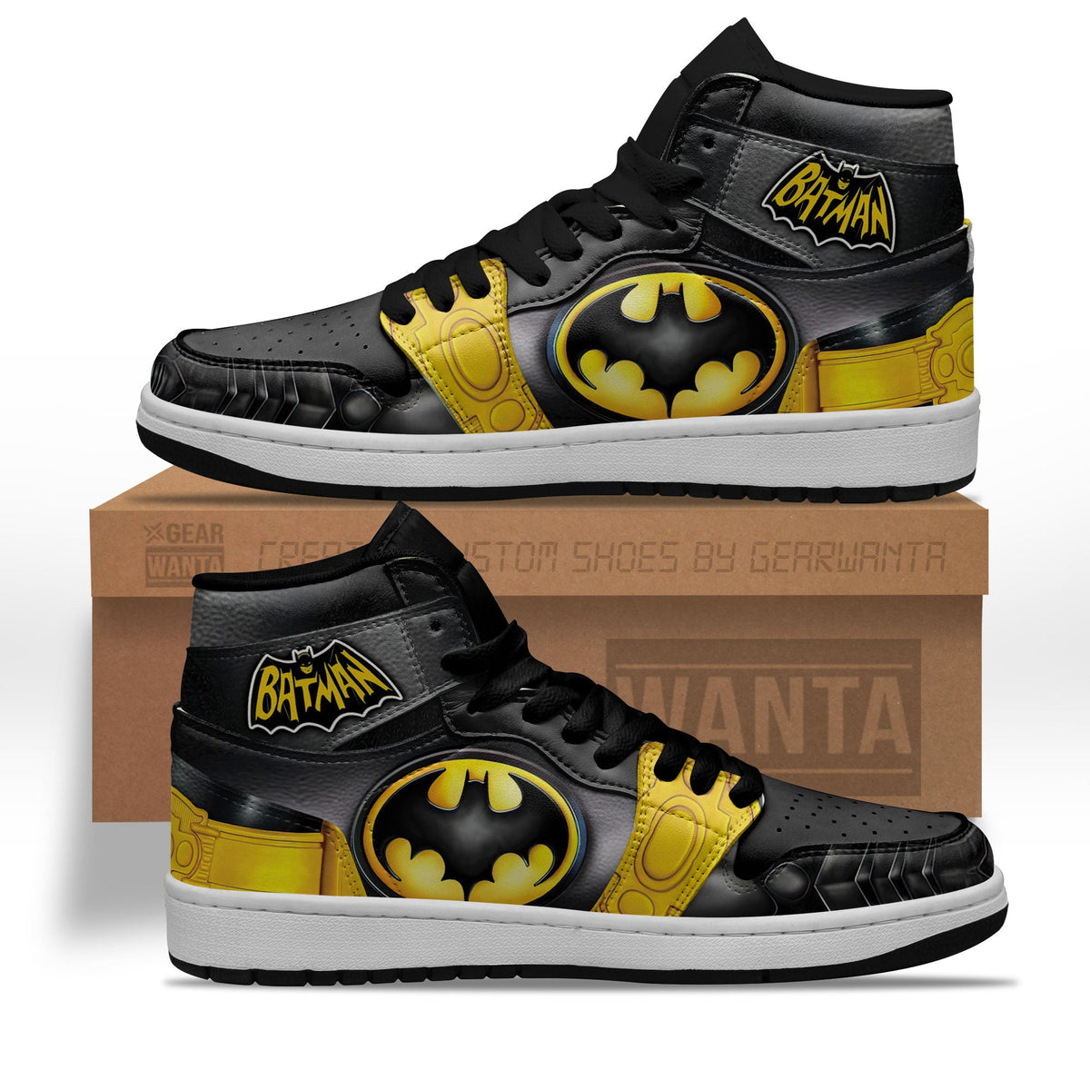 Batman Shoes Custom Superhero JD Sneakers – Perfectivy