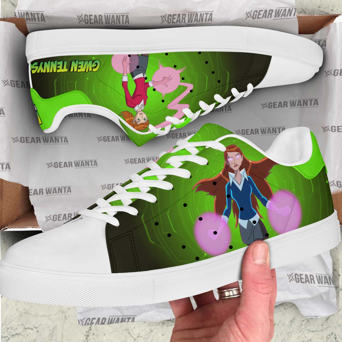 Ben 10 Gwen Tennyson Skate Shoes Custom – Perfectivy