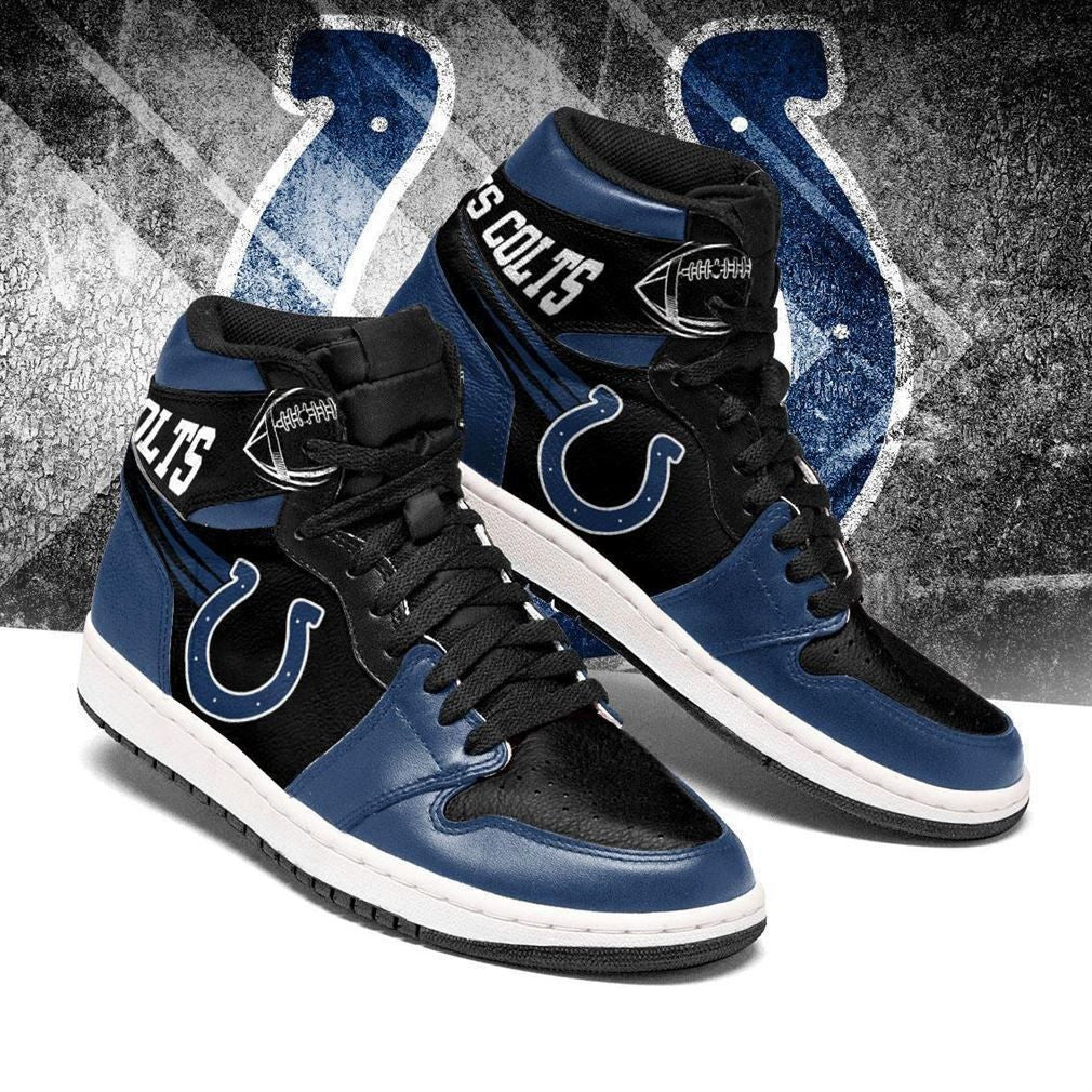 Indianapolis Colts Blue Black Shoes Custom – Perfectivy