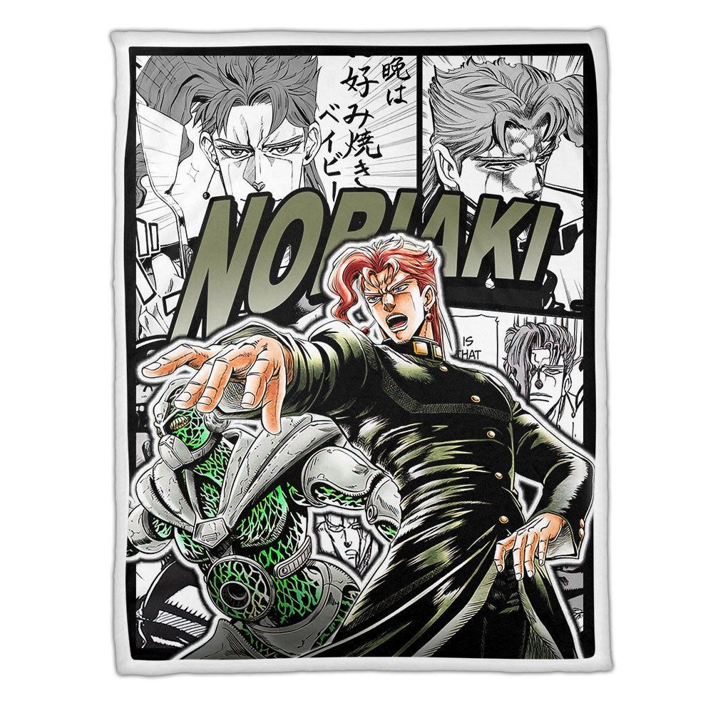 Kakyoin Noriaki Blanket Fleece Custom JJBA Anime Bedding – Perfectivy