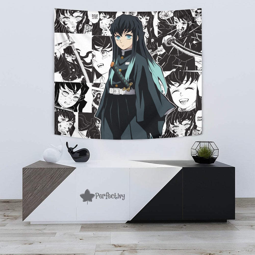 Muichiro Tokito Tapestry Custom Demon Slayer Anime Manga Room Decor ...