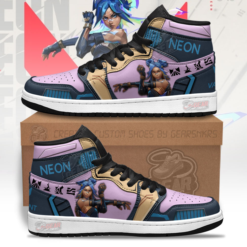 Neon Valorant Agent JD Sneakers Shoes Custom For Gamer MN13 – Perfectivy