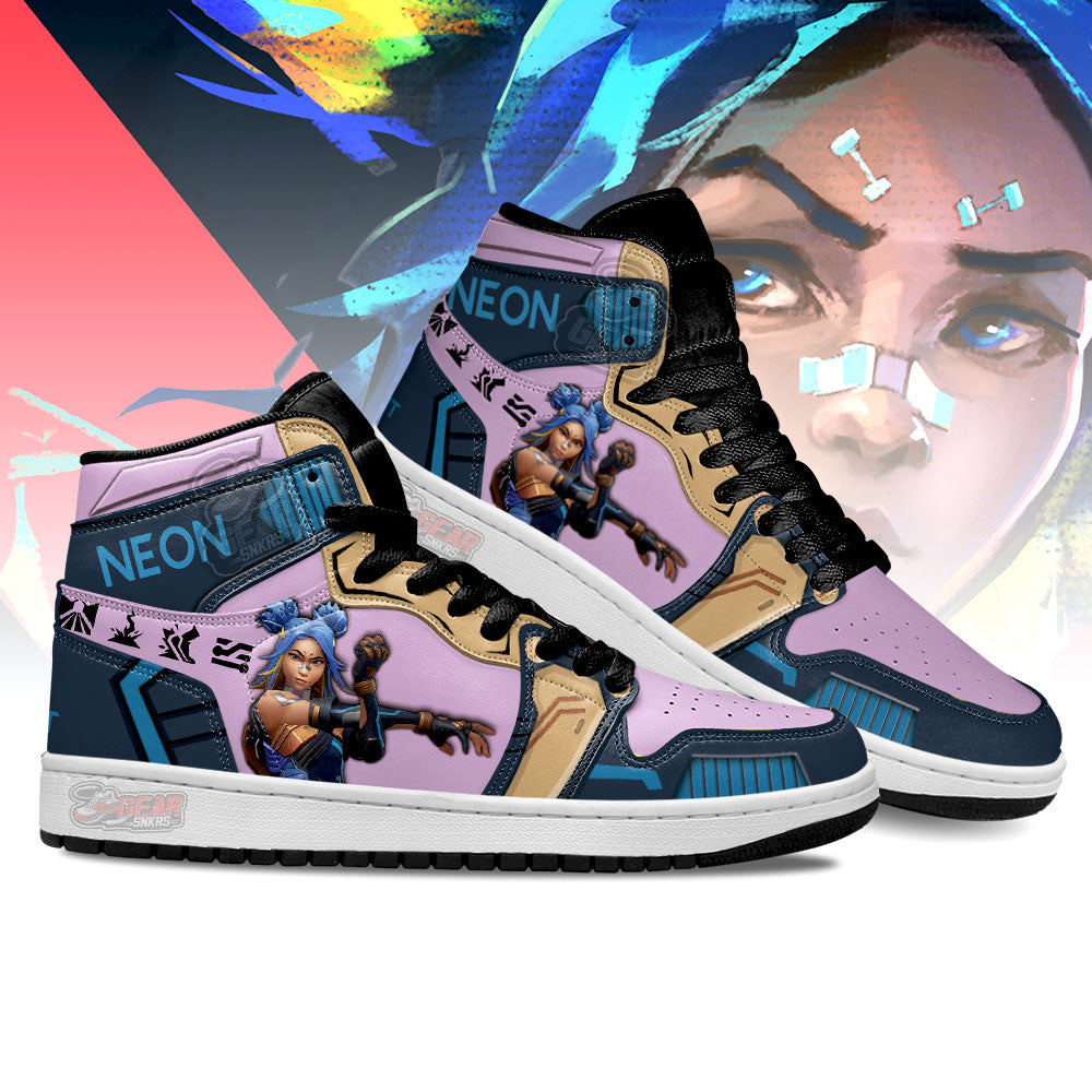 Neon Valorant Agent JD Sneakers Shoes Custom For Gamer MN13 – Perfectivy