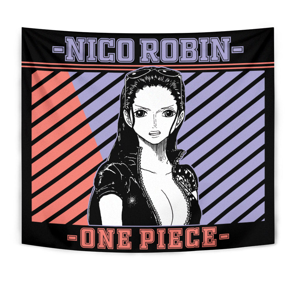 Nico Robin Tapestry Custom One Piece Anime Room Wall Decor – Perfectivy