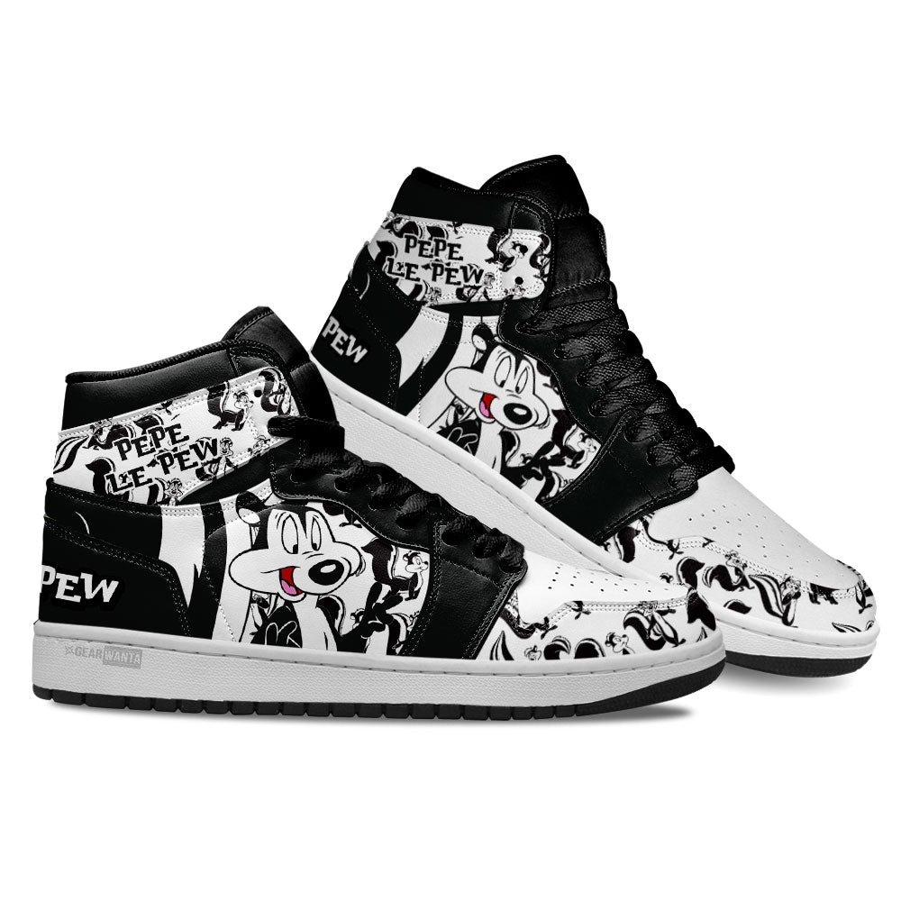 Pepé Le Pew Shoes Custom For Cartoon Fans Sneakers PT04 – Perfectivy