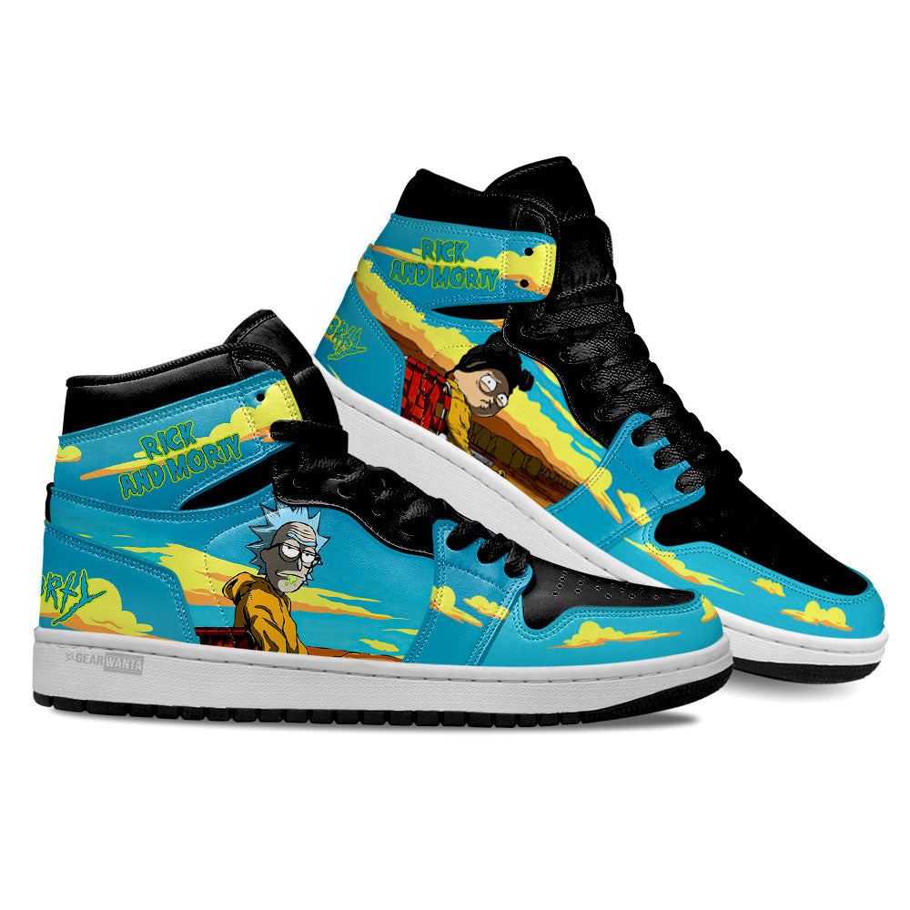 Rick and Morty Crossover Breaking Bad Sneakers Custom Shoes – Perfectivy
