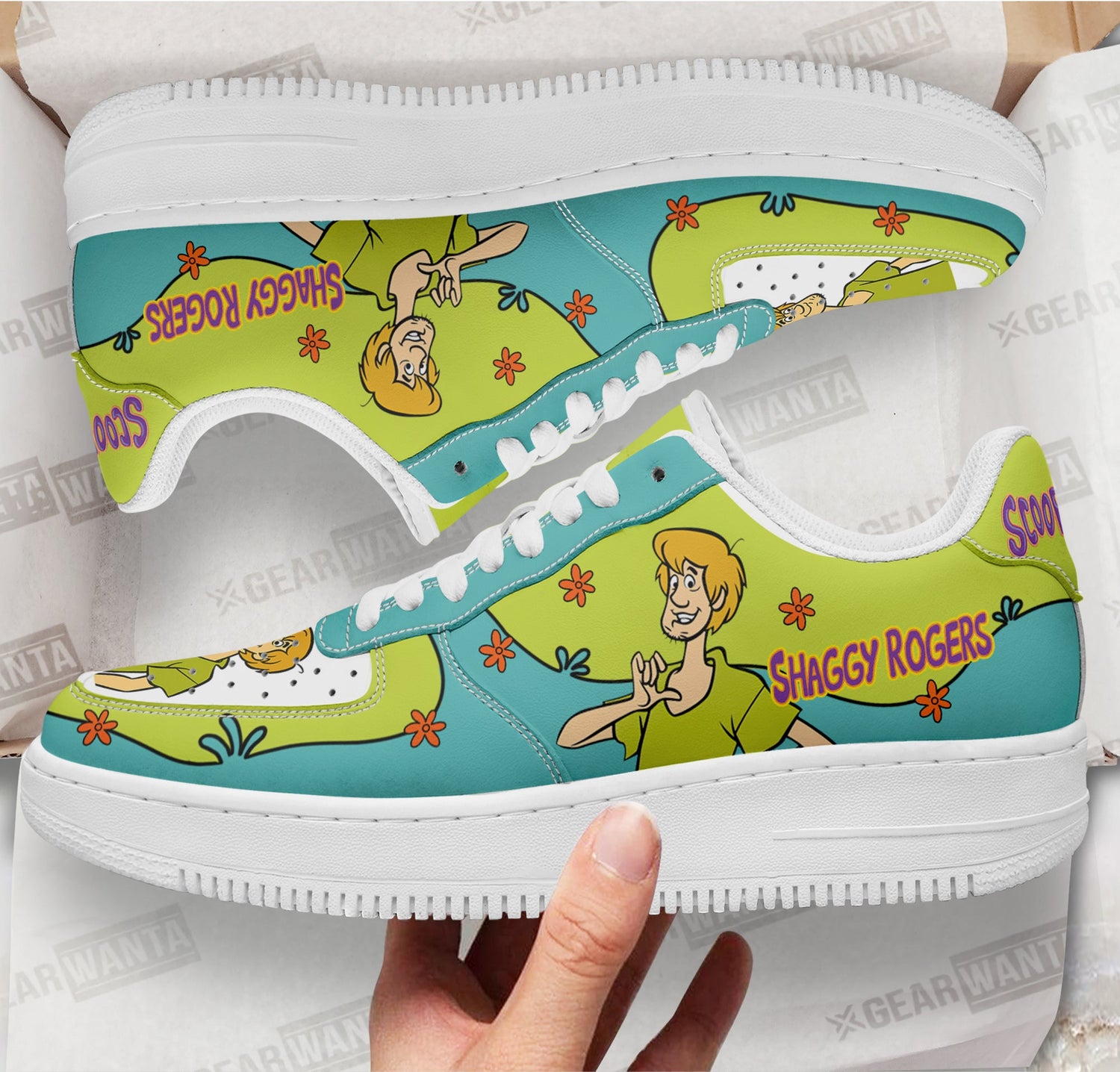 Shaggy Rogers Sneakers Custom For Scooby-Doo Fans – Perfectivy
