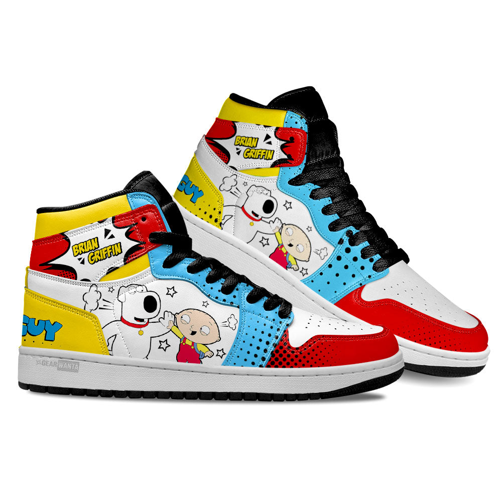 Stewie Griffin and Brian Griffin Sneakers Custom Family Guy Shoes ...