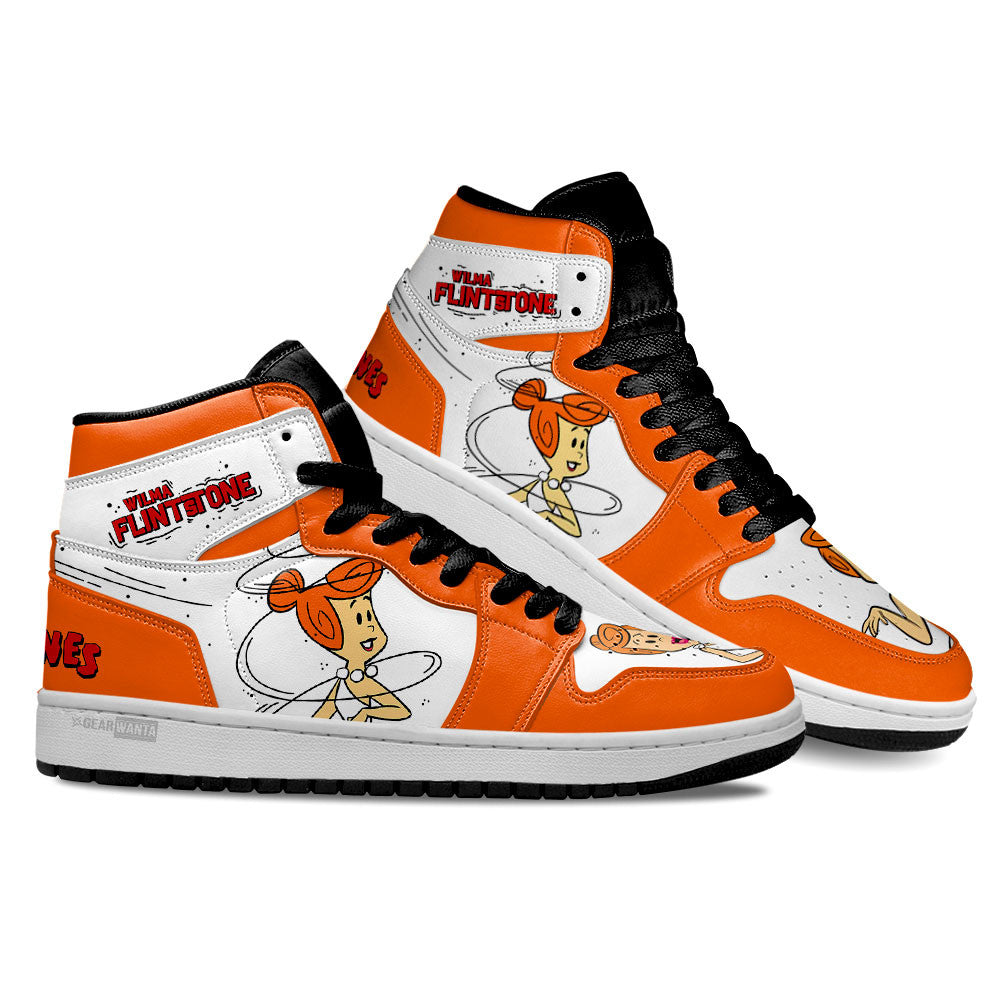 Wilma Flintstones Shoes Custom The Flintstones Family Sneakers – Perfectivy
